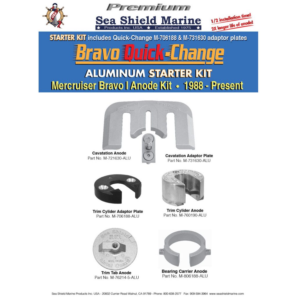 Mercruiser Alpha 1 Generation 2 Aluminum Anode Kit (1991-Present ...